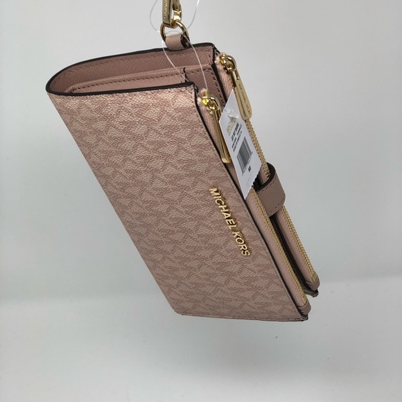 Michael Kors | Bags | Nwt Michael Kors Double Zip Smartphone Wallet ...